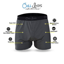 Buy Men's Performance Boxers - Soft & Breathable Boxer Shorts – Chill Boys